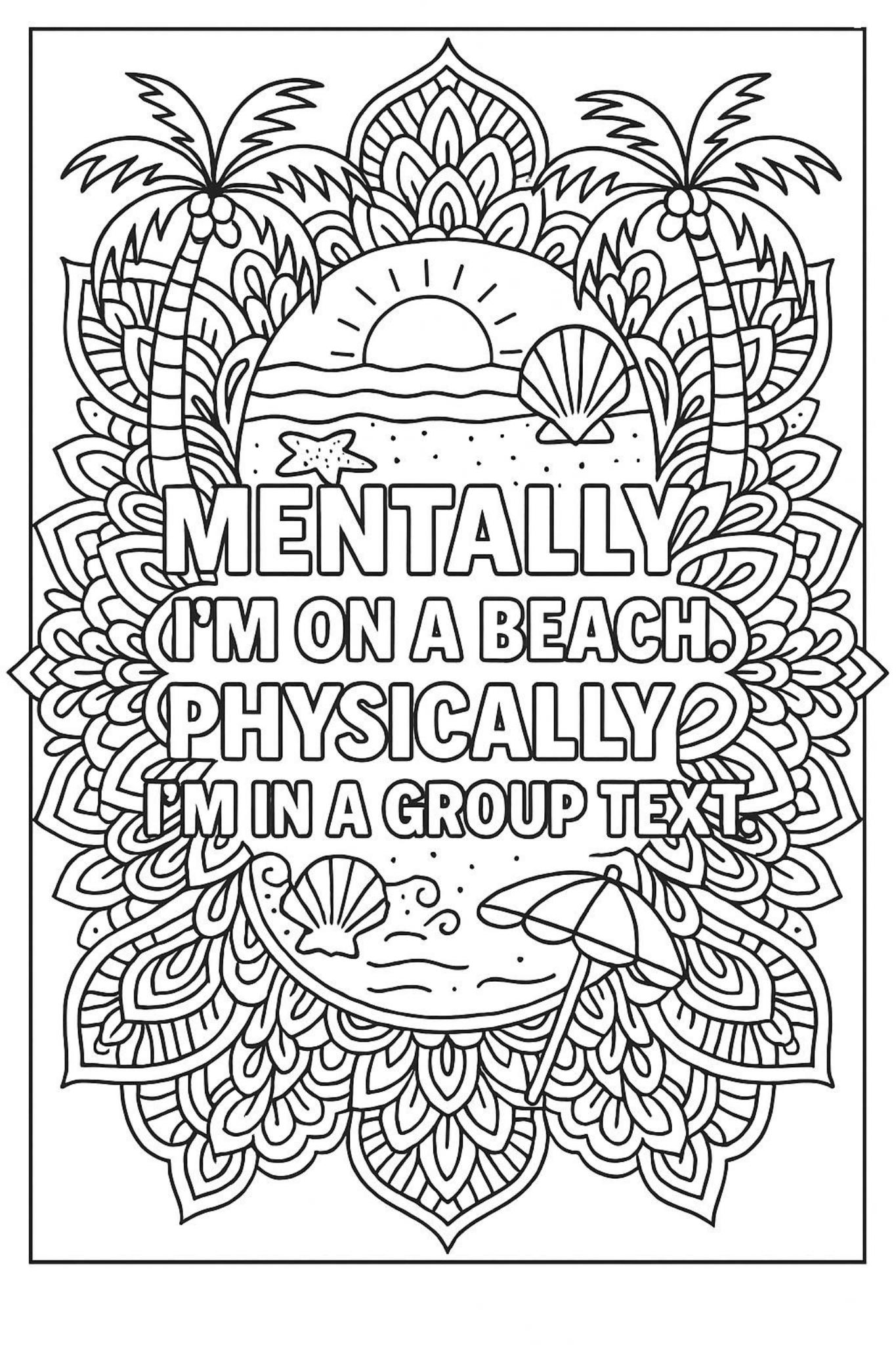 Snarky Adult Coloring Pages | Funny Printable Bundle | Everyday Humor ...