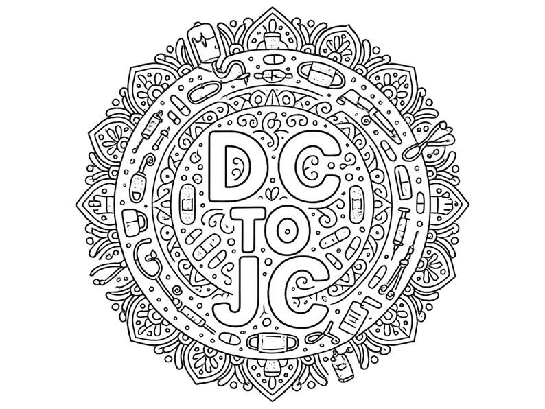 Snarky Nurse Coloring Pages Vol. 2 – ICU/ER Mandalas – Funny Nurse ...