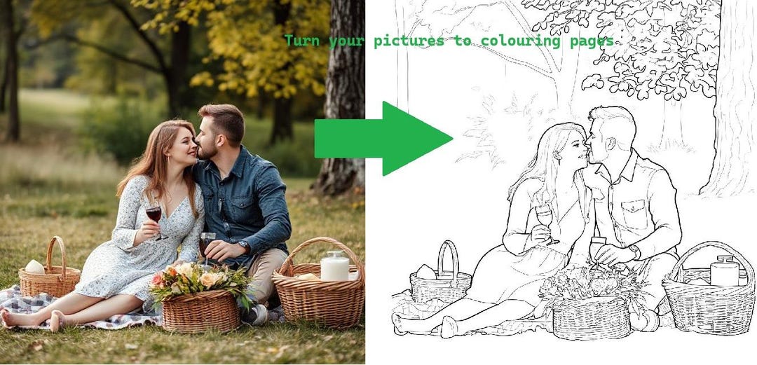 Colour Your Memories - Colouring Pages - Customisable - Etsy