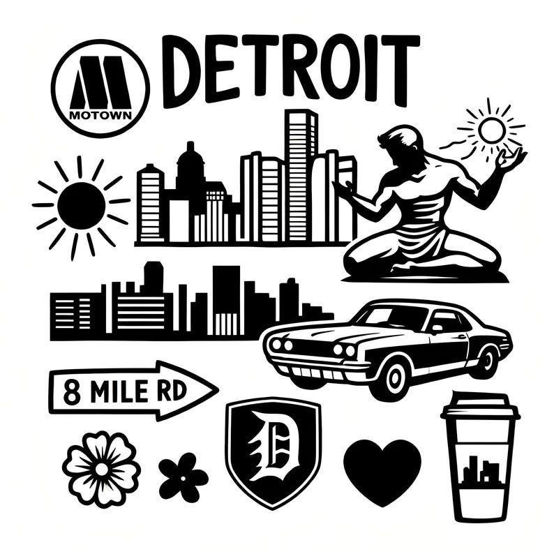 Detroit ~ Digital Download File PNG - Etsy