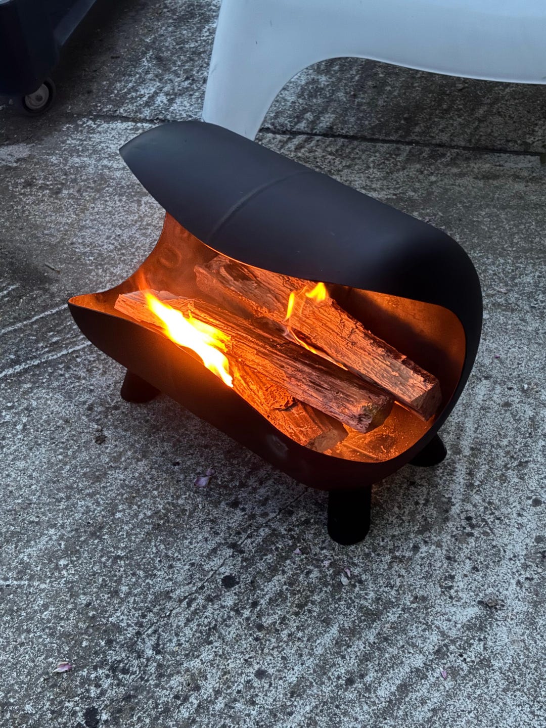Recycled Steel Fire Pit – Unique Industrial Style - Etsy