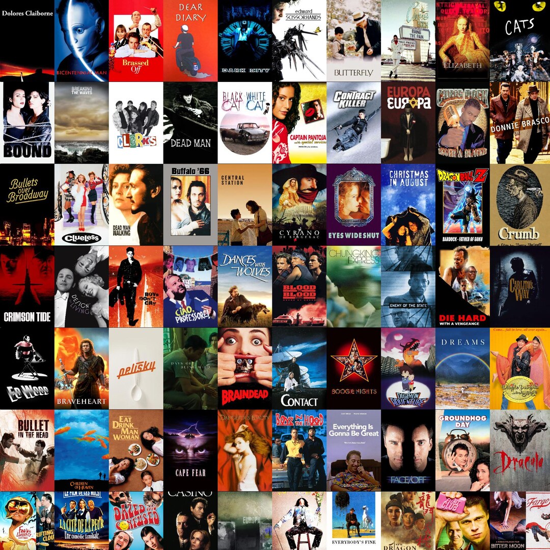 460+ Digital Movie Posters Bundle | 1990s Movie Poster Collection ...