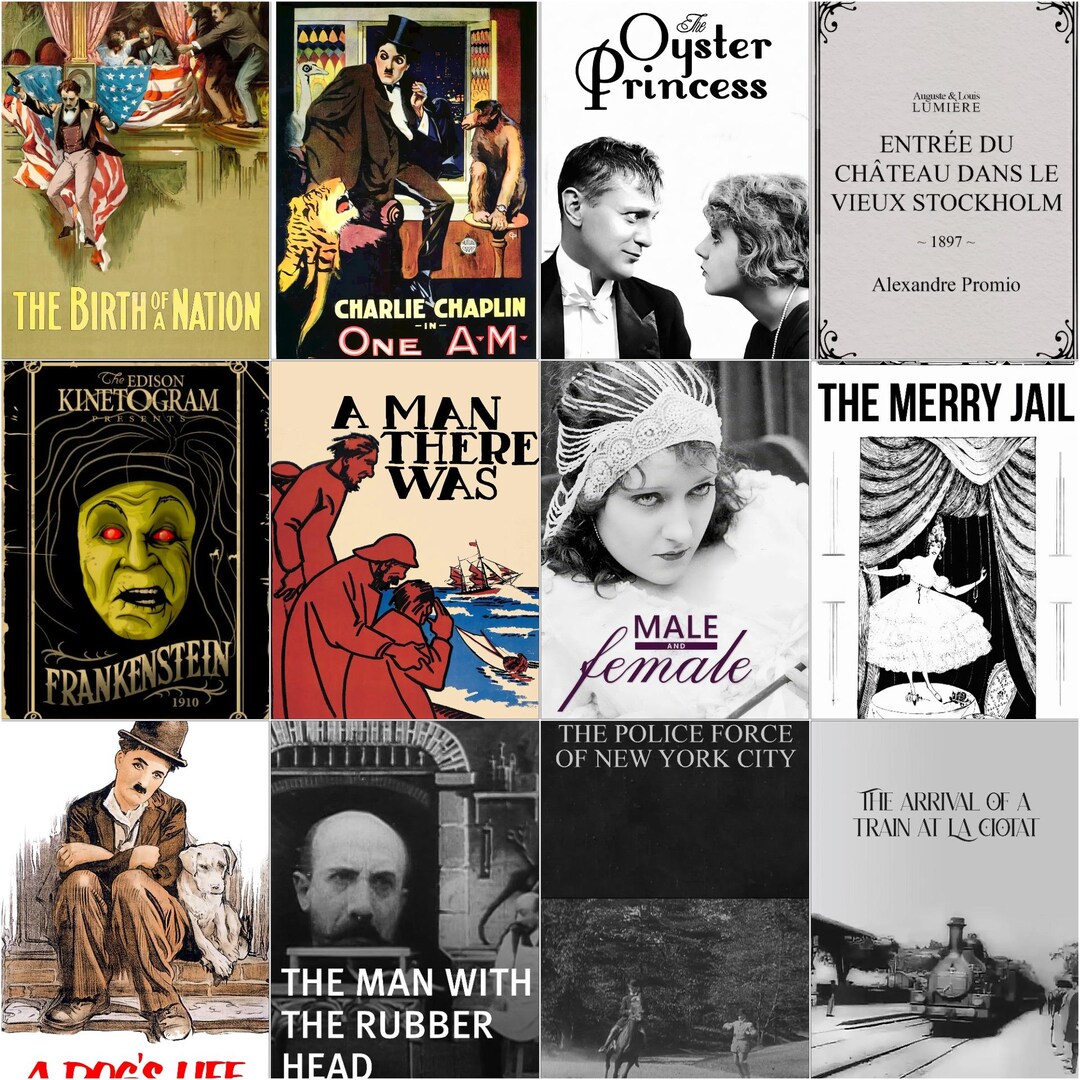 20+ Digital 1910s Movie Posters | Silent Film Era Art Prints | Vintage ...