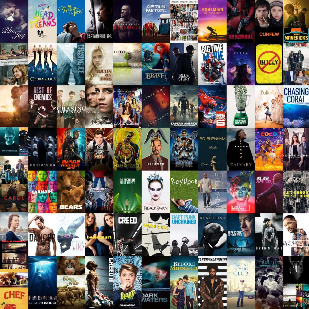 Set of 180 Movie Posters of the 2010s – Digital Download Bundle ...