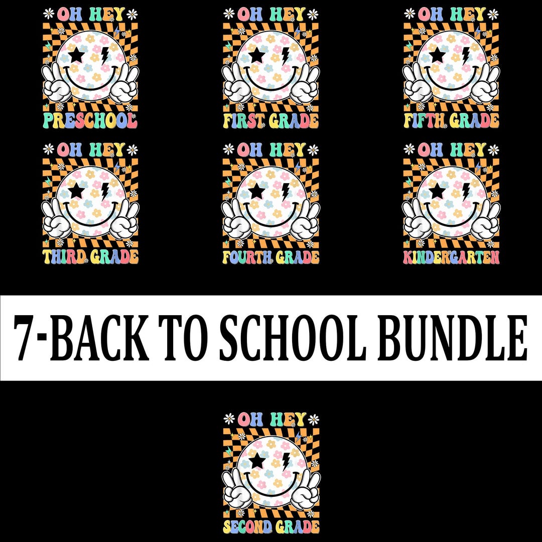 Oh Hey Preschool to 5th Grade PNG, Smiley Face Teacher Clipart, Funny ...