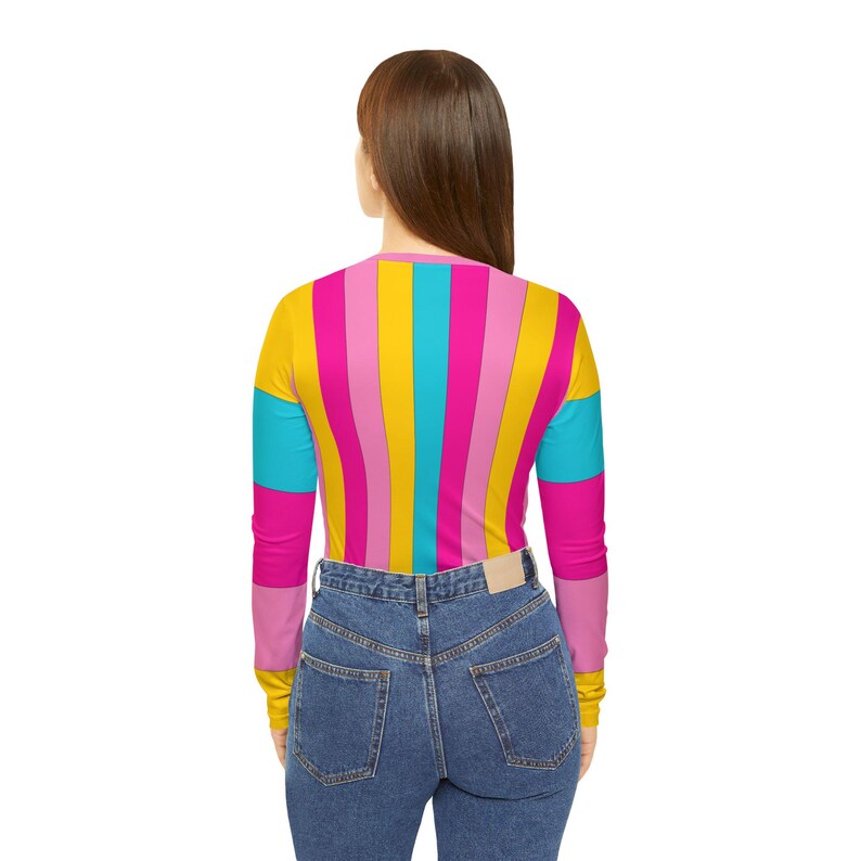 Rainbow Brite Tickled Pink Costume | V-neck Long Sleeve Shirt | 1980s ...