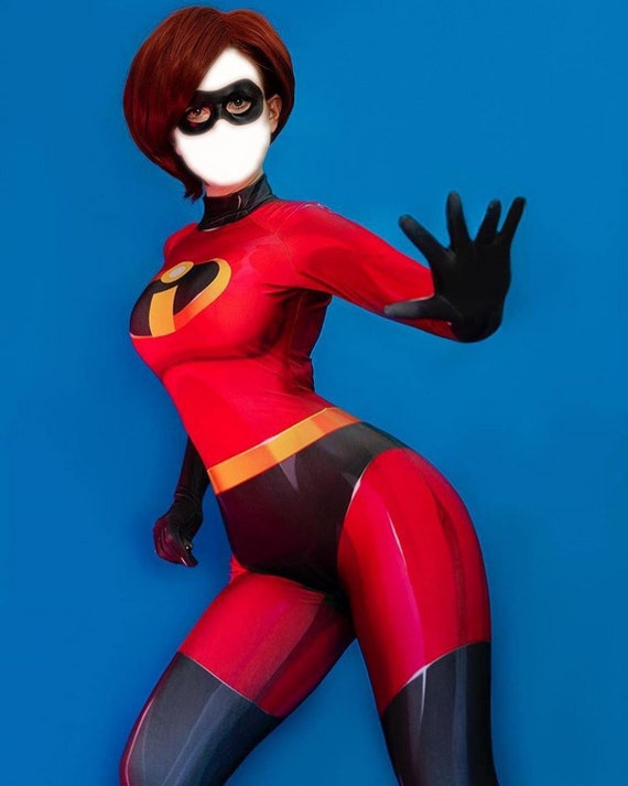 Halloween Elastigirl Suit The Incredibles 2 Costume Cosplay Etsy