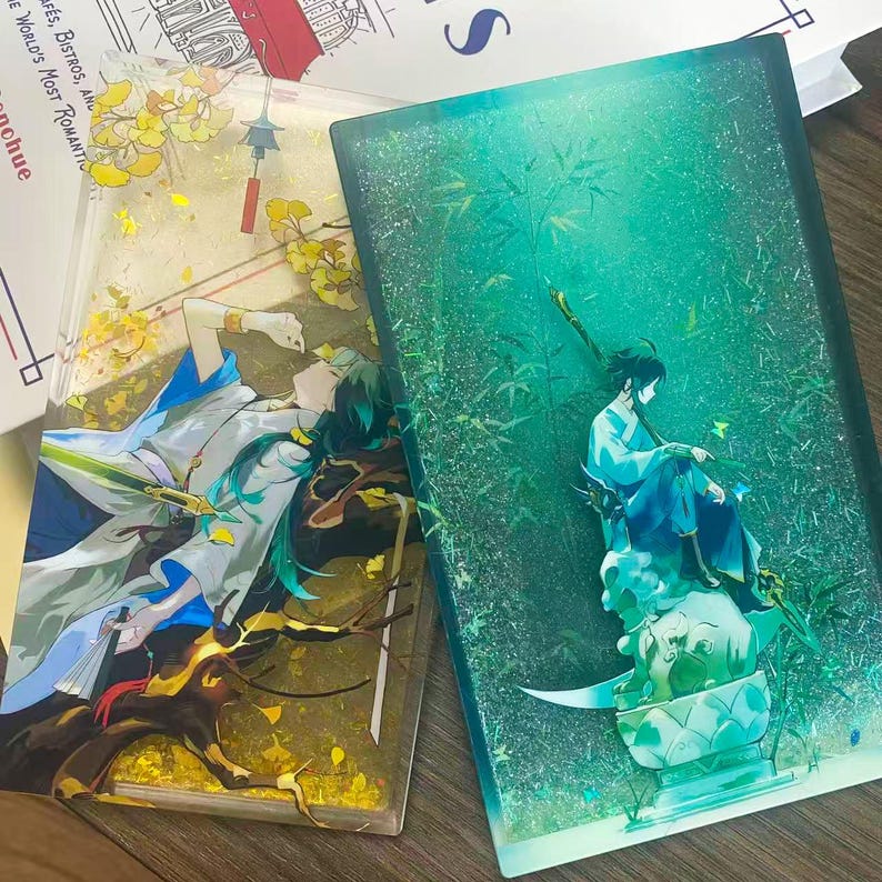 Genshin Impact Xiao Motion Quicksand Statue, Dynamic Flow Sand Art ...