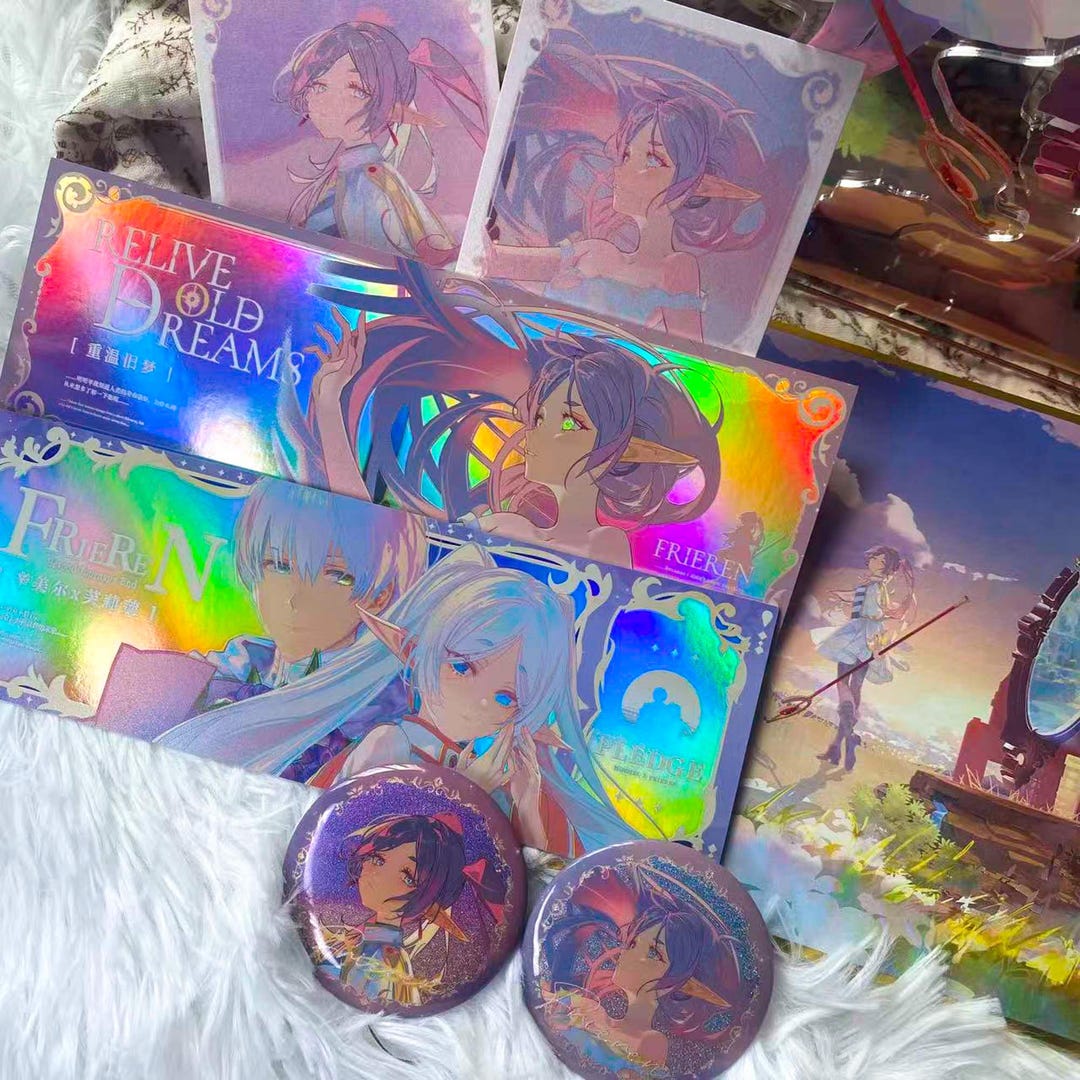 Frieren: Beyond Journey's End Fan Merch Complete Set -"reunion With Old ...