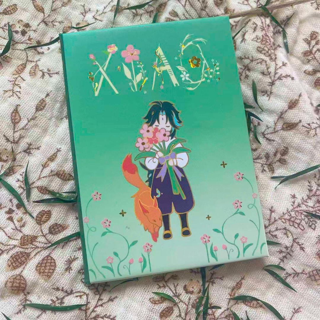 Xiao Genshin Impact Cute Healing Magnet Book - Pocket Foldable Fridge ...