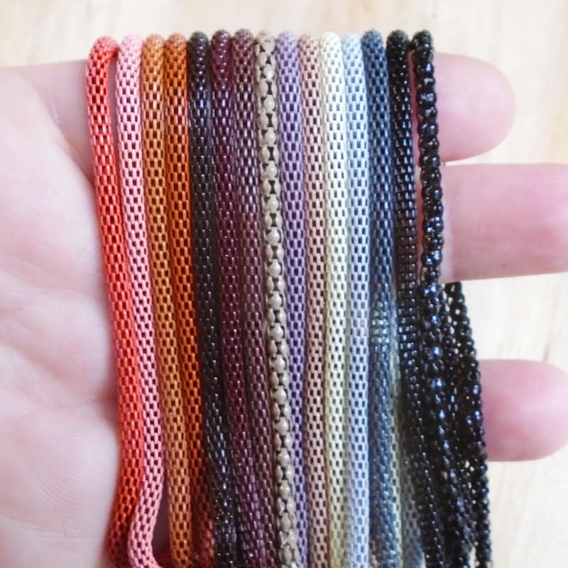 Rust Color Necklace - Etsy