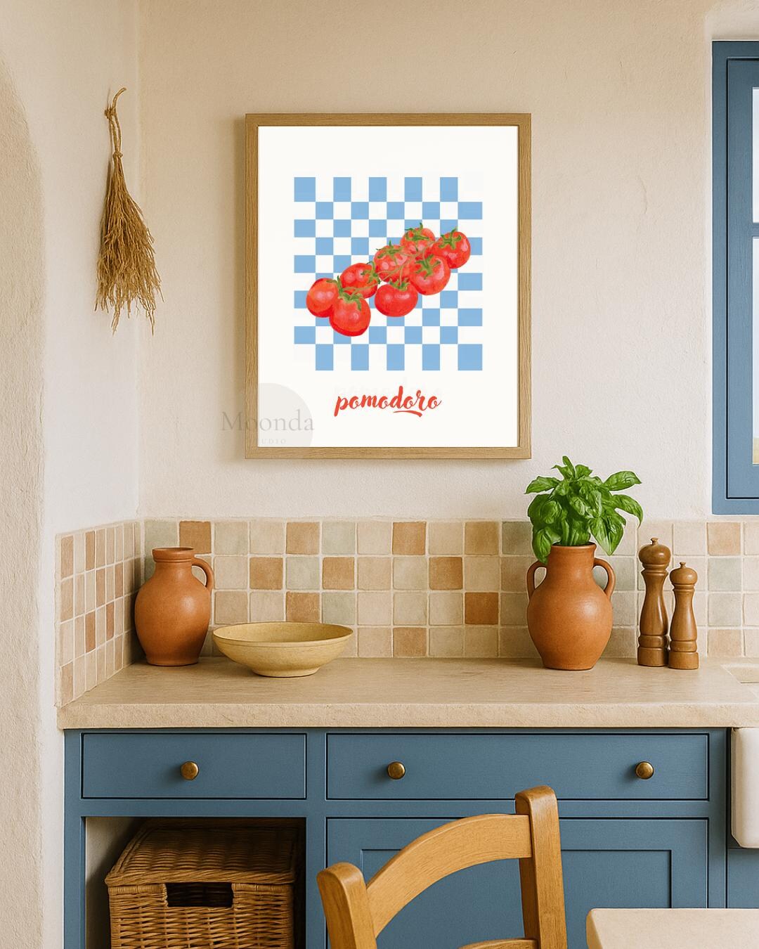 Pomodoro Digital Poster – Printable Kitchen Wall Art | Mediterranean ...