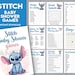Stitch Baby Shower Games Set | the Price is Right Guess Who Games ...