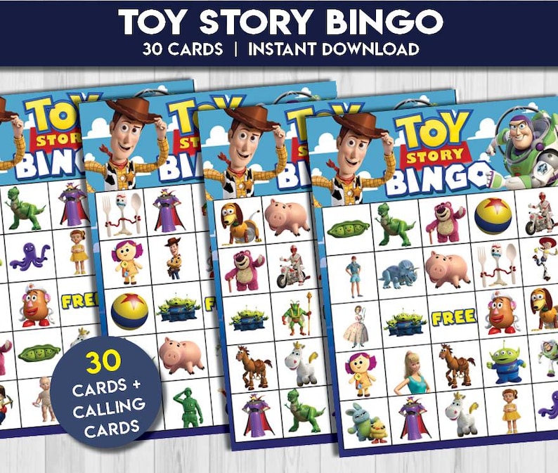 Toy Bingo | Toy Story Birthday Party Bingo Game | TOY Story Printable ...