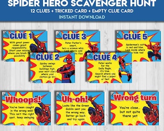 40 Spider Hero Digital Papers | Comic Book Scrapbook Backgrounds | Web ...