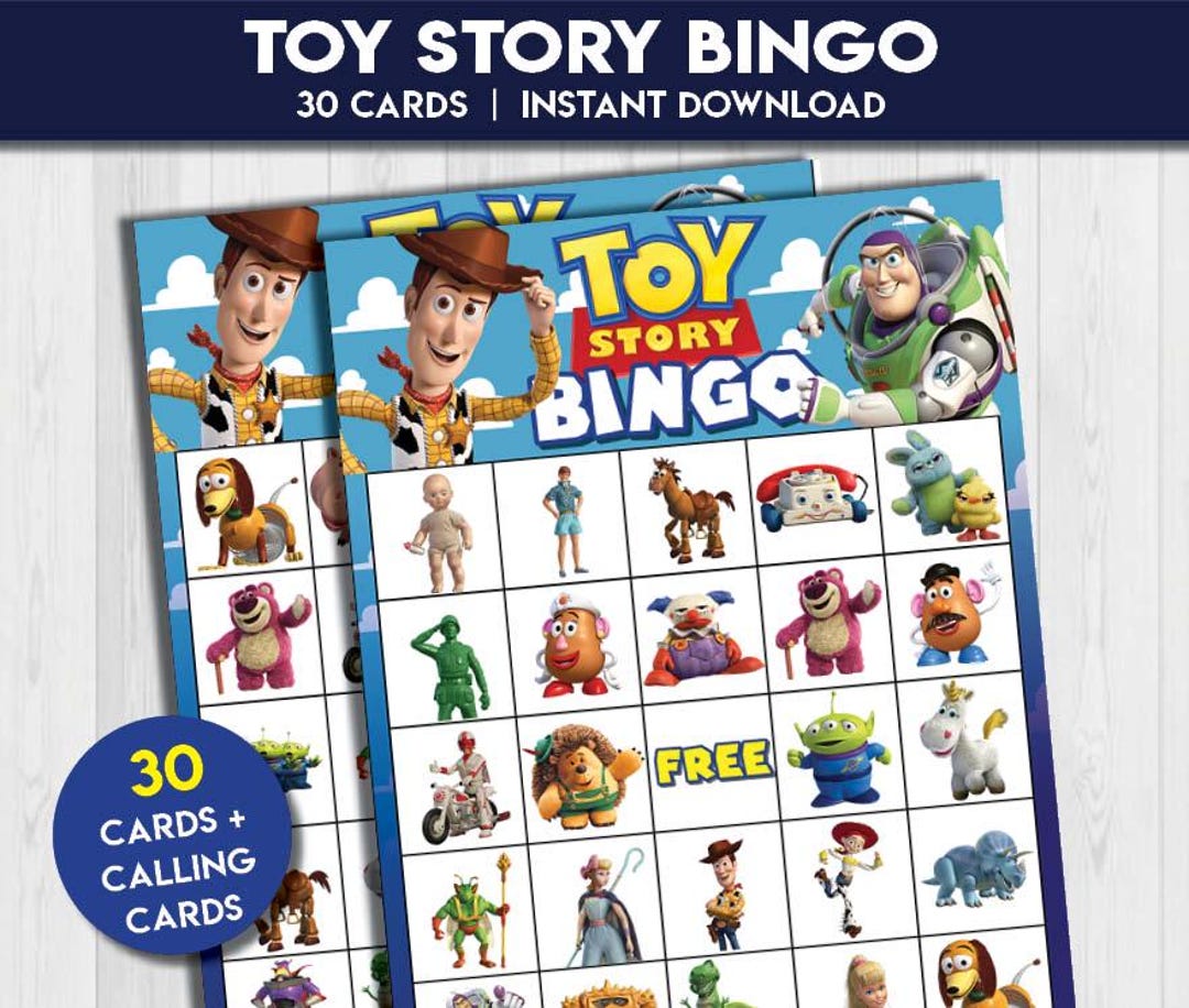 Toy Bingo | Toy Story Birthday Party Bingo Game | TOY Story Printable ...