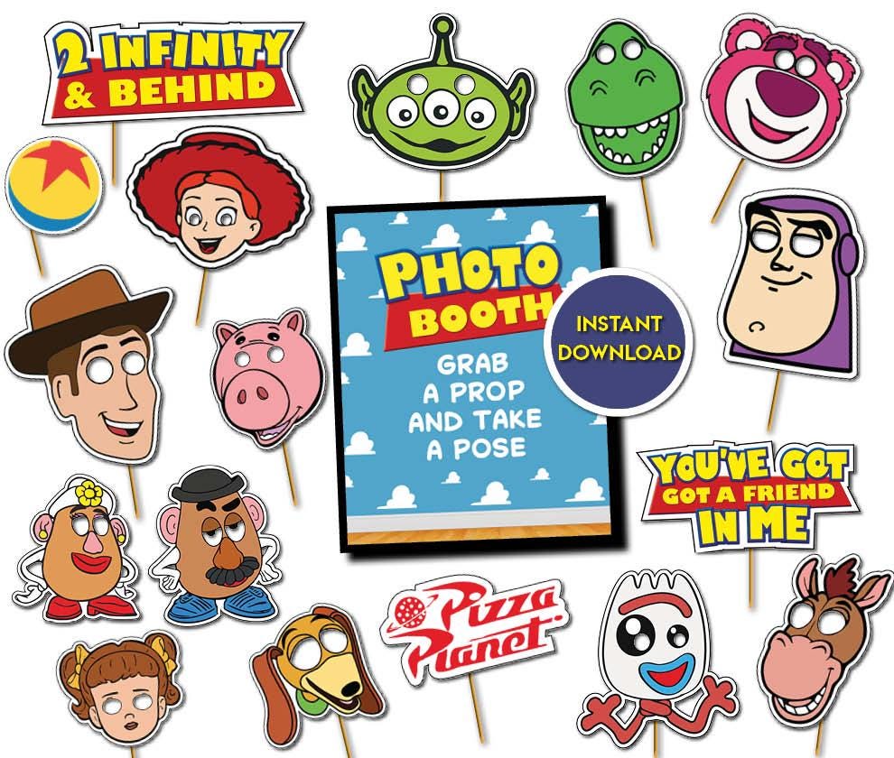 Toy Story Photo Booth Printables Toy Story Photobooth Etsy
