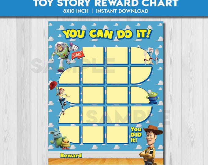 Printable Reward Chart, Toy Story Reward Chart, Toy Story Potty Train ...