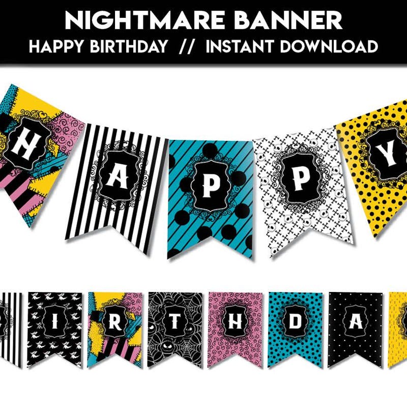 Nightmare Banner - Etsy