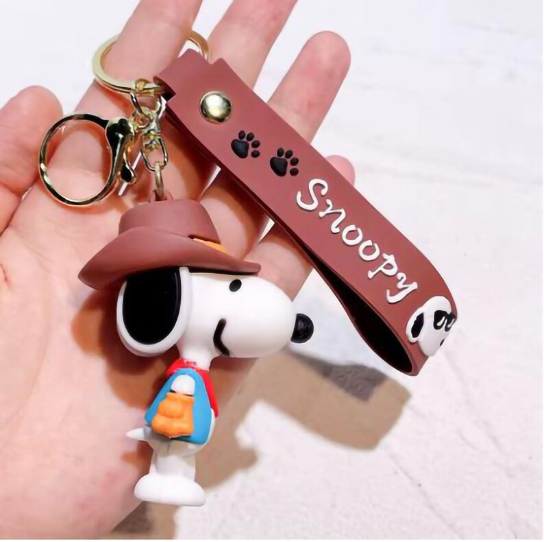 Charlie Cartoon Figure Keychain Bag Pendant Phone Ins Cute Epoxy Car ...