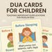 Islamic Dua Posters for Kids – Printable Set of 10 | Muslim Children’s ...