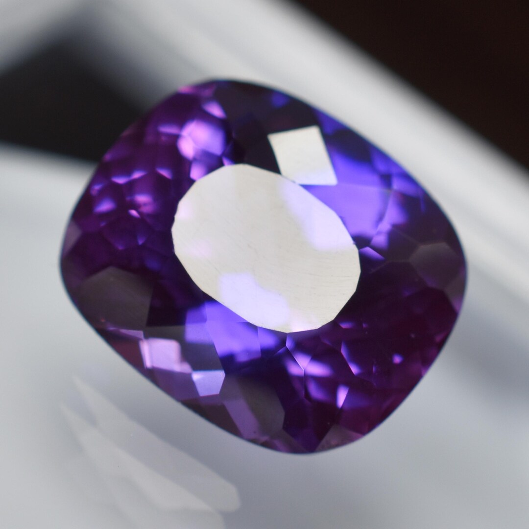 Natural Purple Sapphire Cushion Shape 10.5 Ct Certified Gemstone for ...