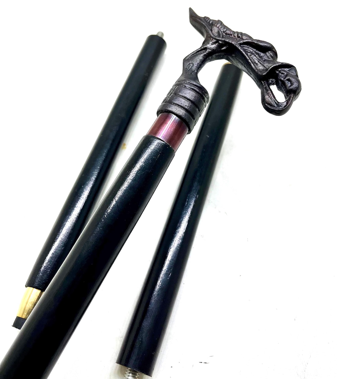 Victorian Walking Cane Walking Stick Brass Trade Stick Wooden Stick ...