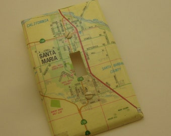 Santa Maria Map Art - Etsy