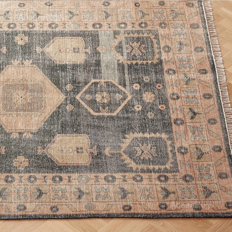 Charcoal Taupe Rug - Etsy