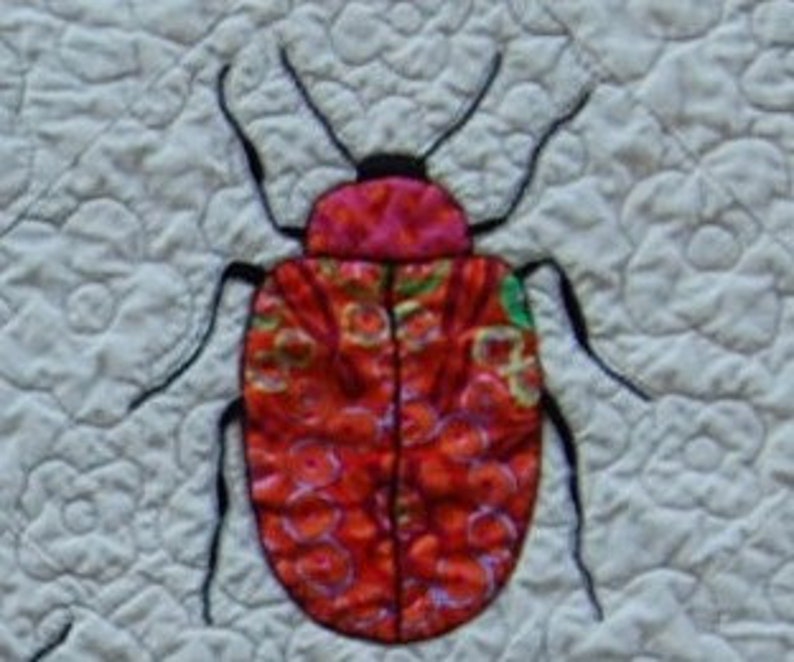 Bright Hand Appliqued and Hand Embroidered Insect Quilt - Etsy
