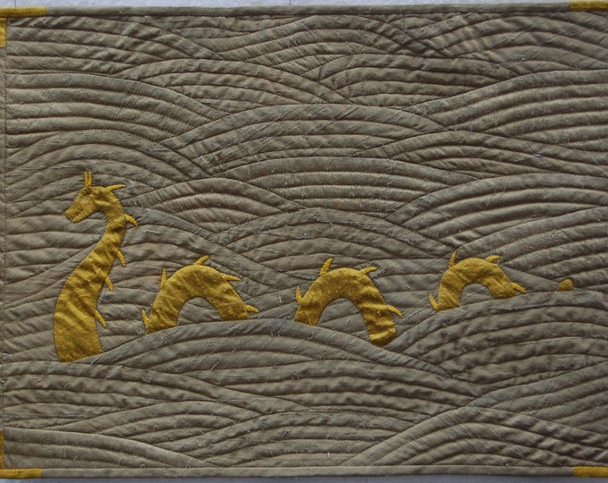 Gold Silk Sea Serpent - Etsy