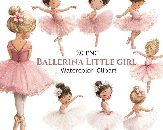 Ballerina in Pink, Clipart Ballerina, Ballerina Clipart, Ballerina PNG ...