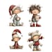 Whimsical Christmas Elf Clipart Bundle: Cute Festive Graphics (digital ...