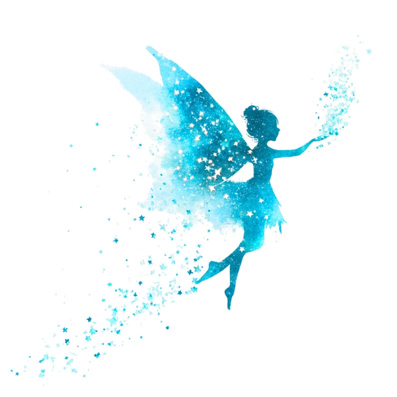 Abstract Fairy Clipart: Dusting Fairy Png Graphics (digital Download ...