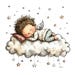 Whimsical Angels Clipart: Sweet Baby Angel Graphics (digital Download - 28 Pngs) - Etsy