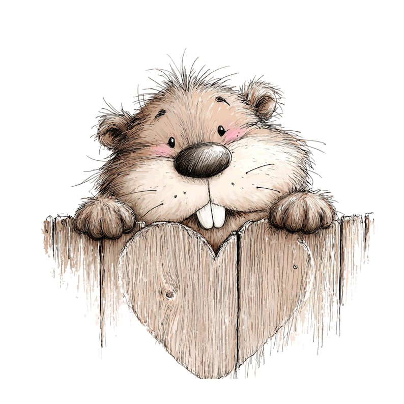 Valentine's Day Woodland Animals Clipart: Whimsical Graphics (digital ...