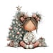 Little Girls Whimsical Christmas Clipart: Festive Holiday Graphics ...