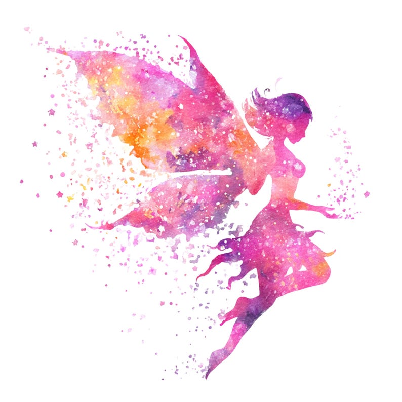 Abstract Fairy Clipart: Dusting Fairy Png Graphics (digital Download ...