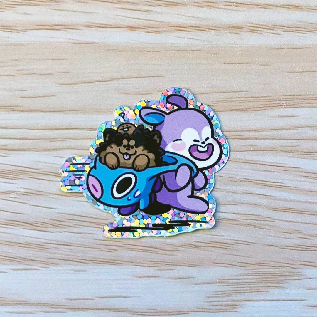 Small Glitter Stealing Yeontan Sticker - Etsy