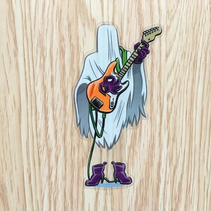 Transparent Ghost Guitarist Sticker - Etsy