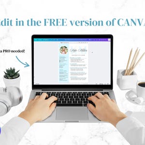Blue Sorority Rush Resume Template | Editable Canva Cover Letter ...