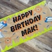 Hand Painted Cartoon Birthday Banner: Custom Event Sign - Etsy
