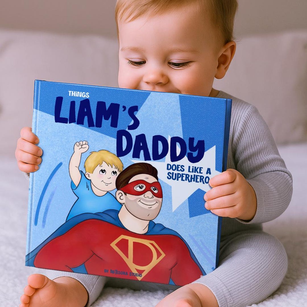 Personalized Dad Book From Daughter Son, Custom Father's Day Gift ...