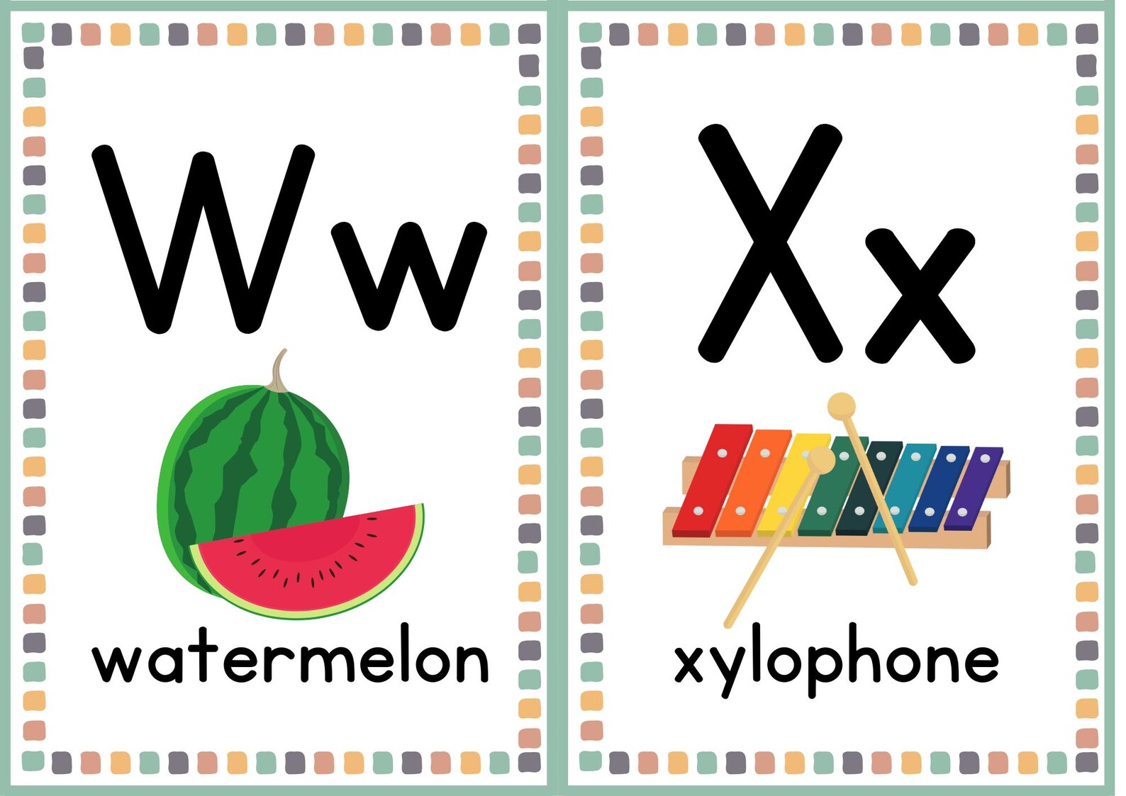 Alphabet Learning Chart for Kids | ABC Classroom Display | Educational ...
