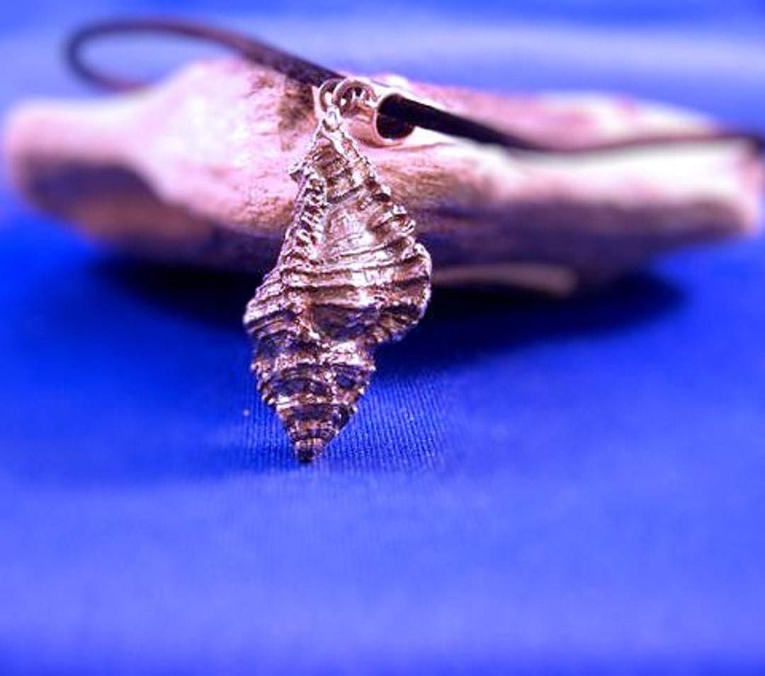 Handmade Fine Silver PMC Murex Shell Pendant Necklace Precious Metal ...