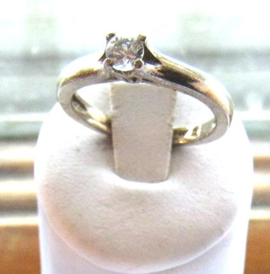 Sparkling Genuine White Sapphire Engagement Ring Custom White - Etsy