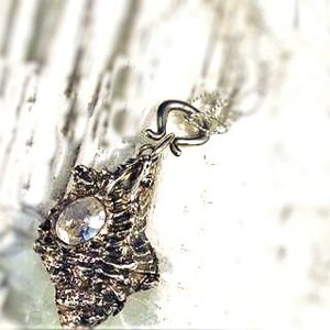 Handmade PMC Lace Murex Shell Pendant Necklace .999 Fine Silver Beach ...