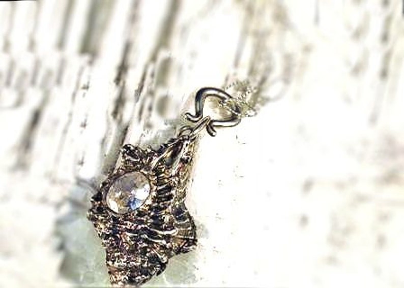 Handmade PMC Lace Murex Shell Pendant Necklace .999 Fine - Etsy