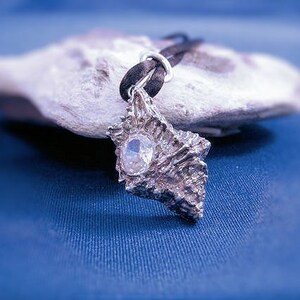 Handmade PMC Lace Murex Shell Pendant Necklace .999 Fine Silver Beach ...