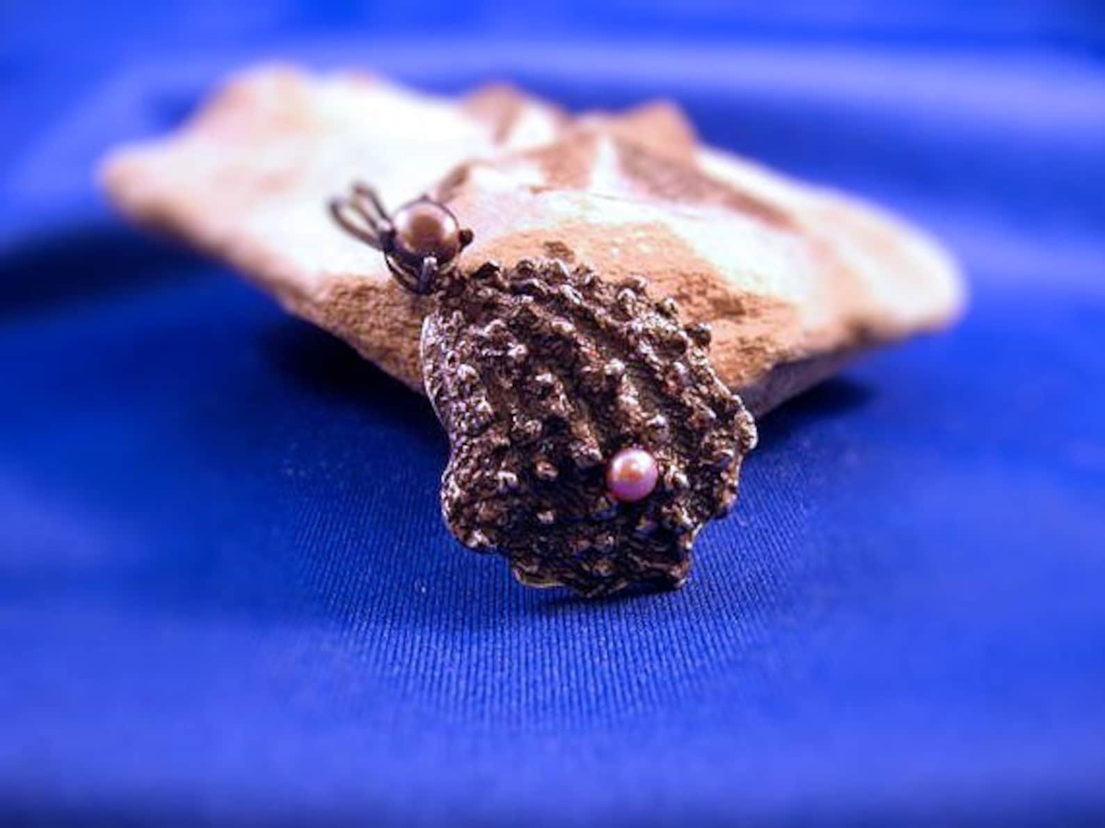 PMC Fine Silver Precious Metal Spiny Jewel Box Shell Pendant - Etsy